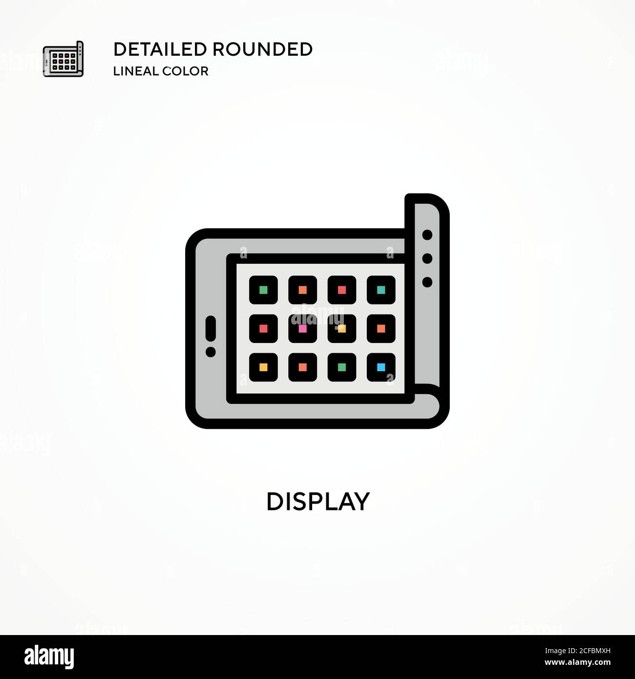 Display vector icon. Modern vector illustration concepts. Easy to edit ...