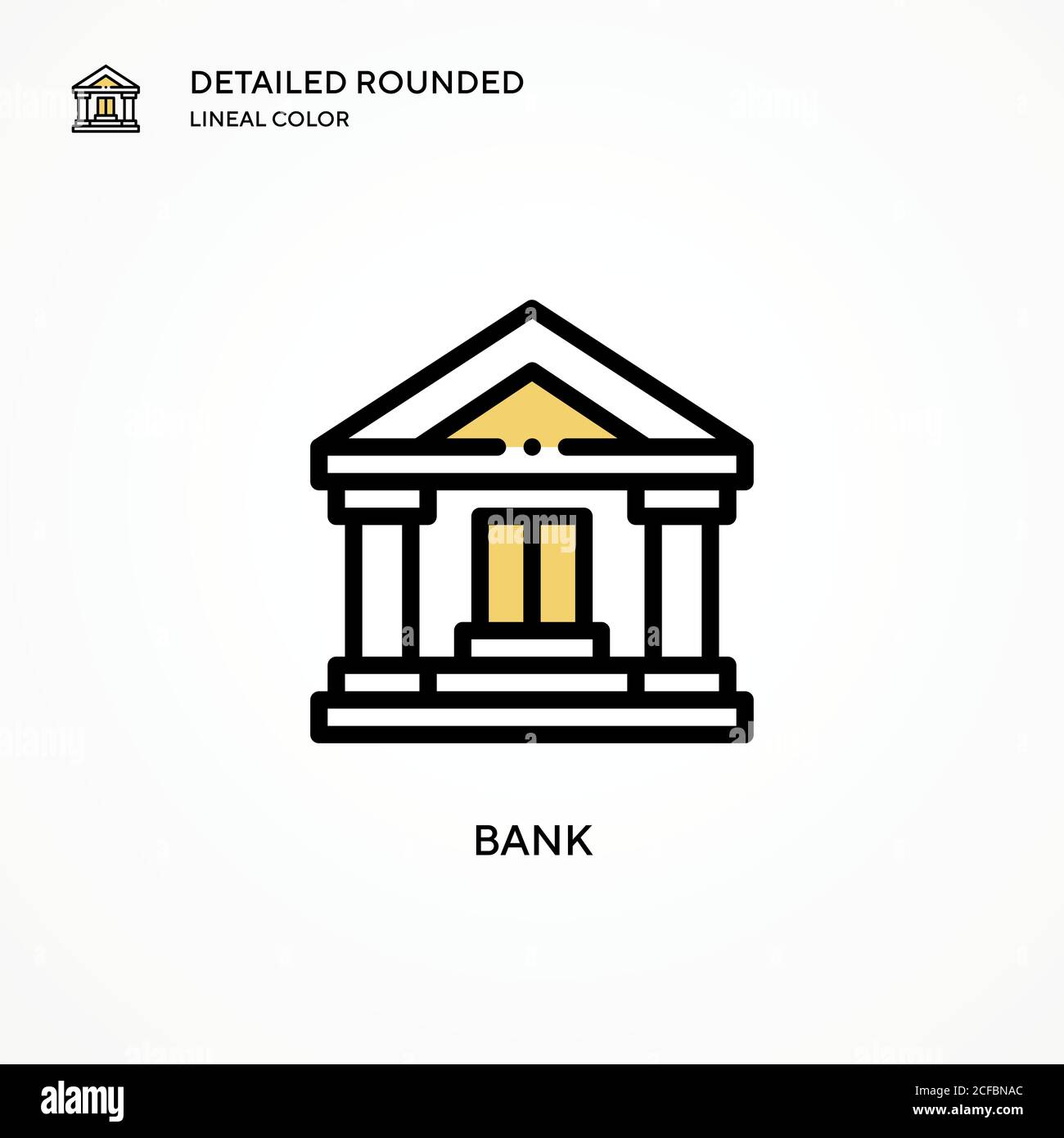 Bank vector icon. Modern vector illustration concepts. Easy to edit and ...