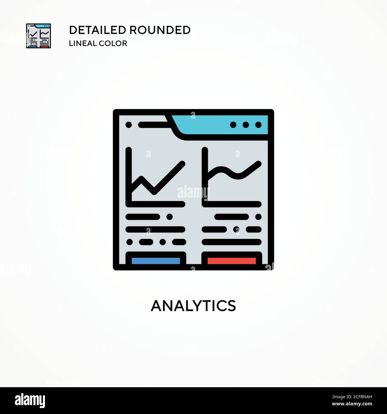 Analytics vector icon. Modern vector illustration concepts. Easy to ...