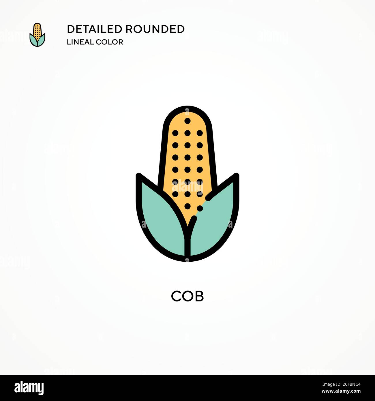 Cob vector icon. Modern vector illustration concepts. Easy to edit and ...
