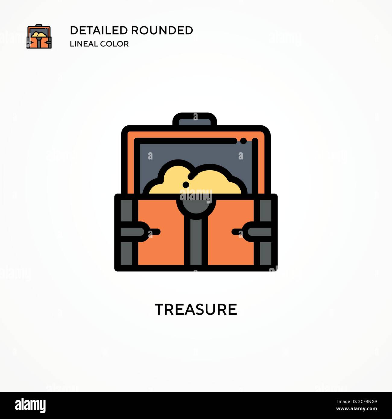 Treasure vector icon. Modern vector illustration concepts. Easy to edit ...