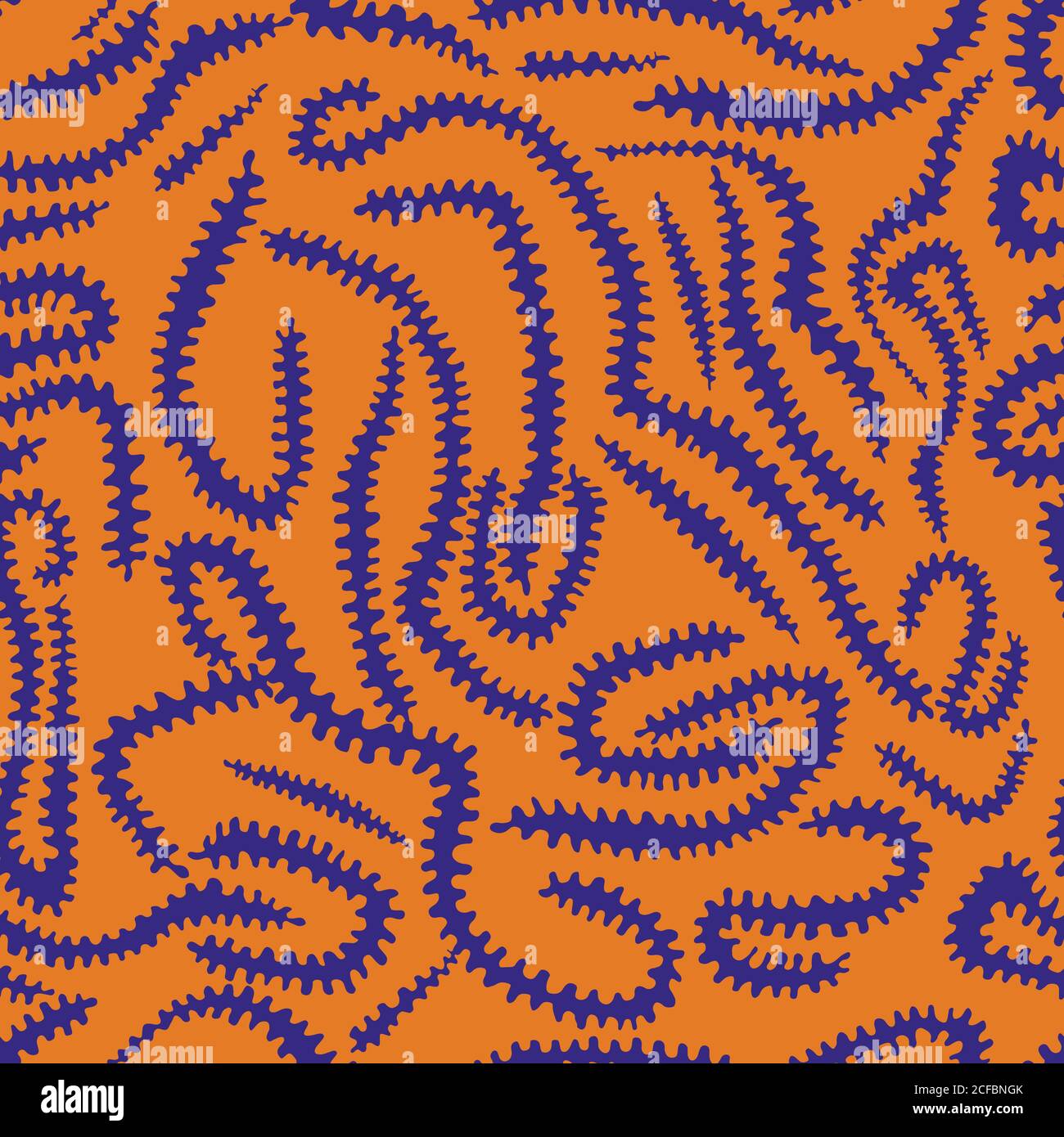 Decorative background, blue color lines similar to seam, cartoon Stock ...