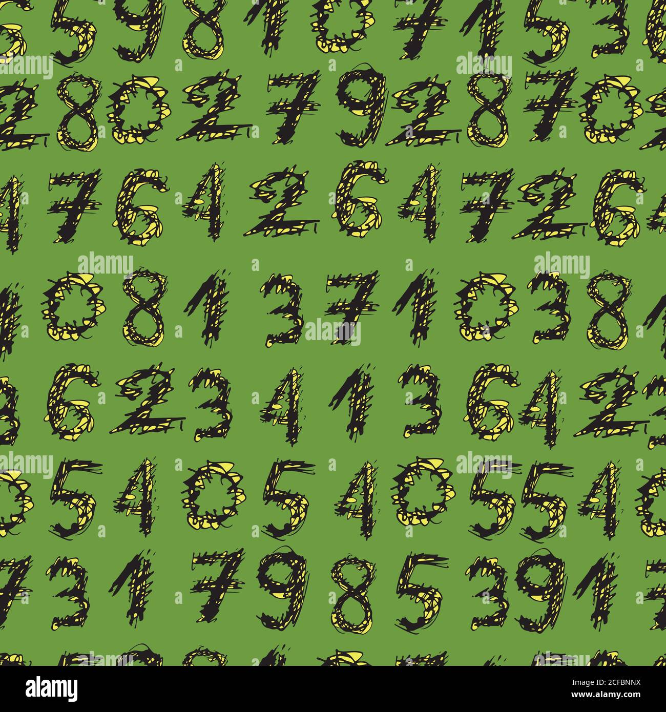 Vector hand drawn doodle numbers hi-res stock photography and images ...