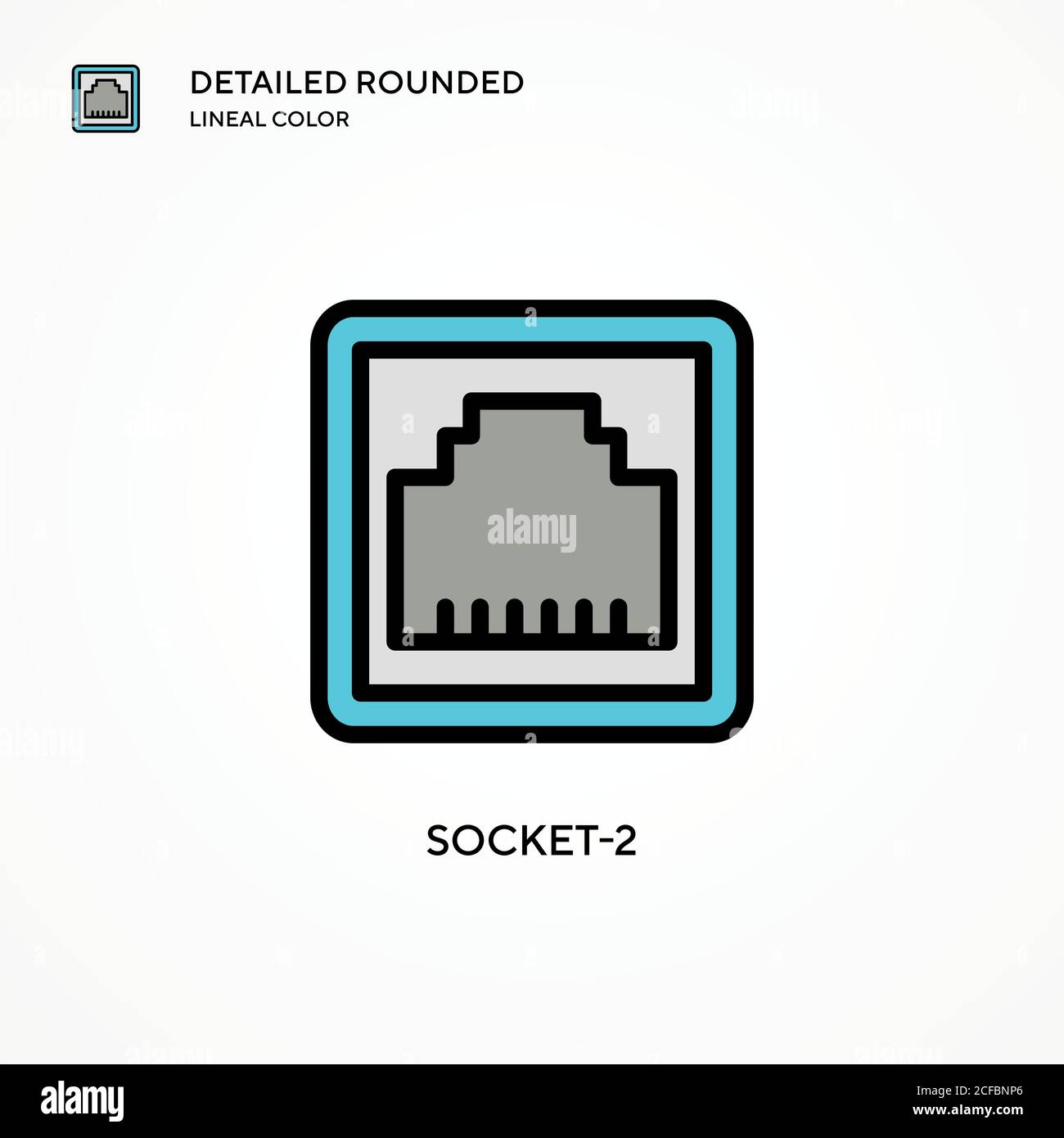 Socket-2 vector icon. Modern vector illustration concepts. Easy to edit ...