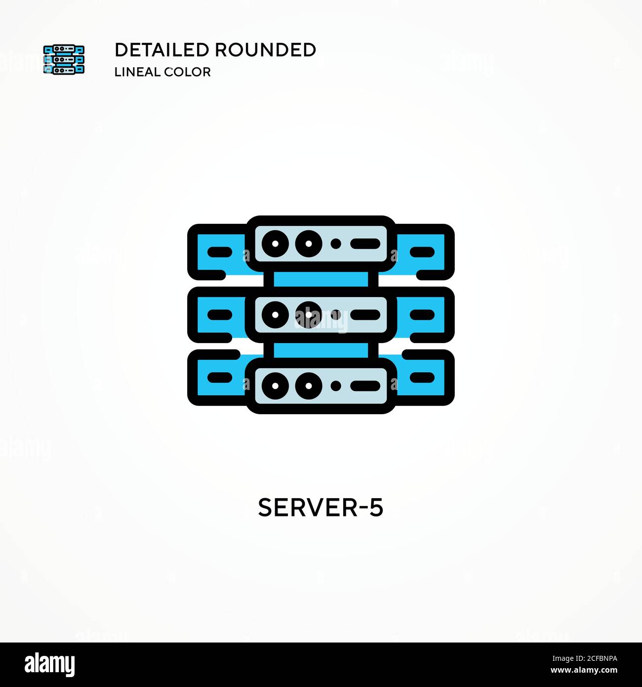 Rack mounted servers Stock Vector Images - Alamy