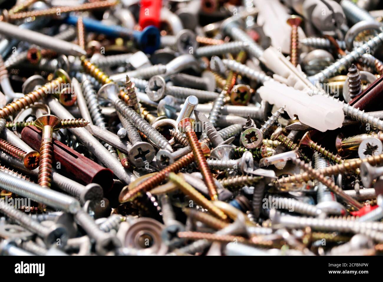 Screws and nails Stock Photo - Alamy