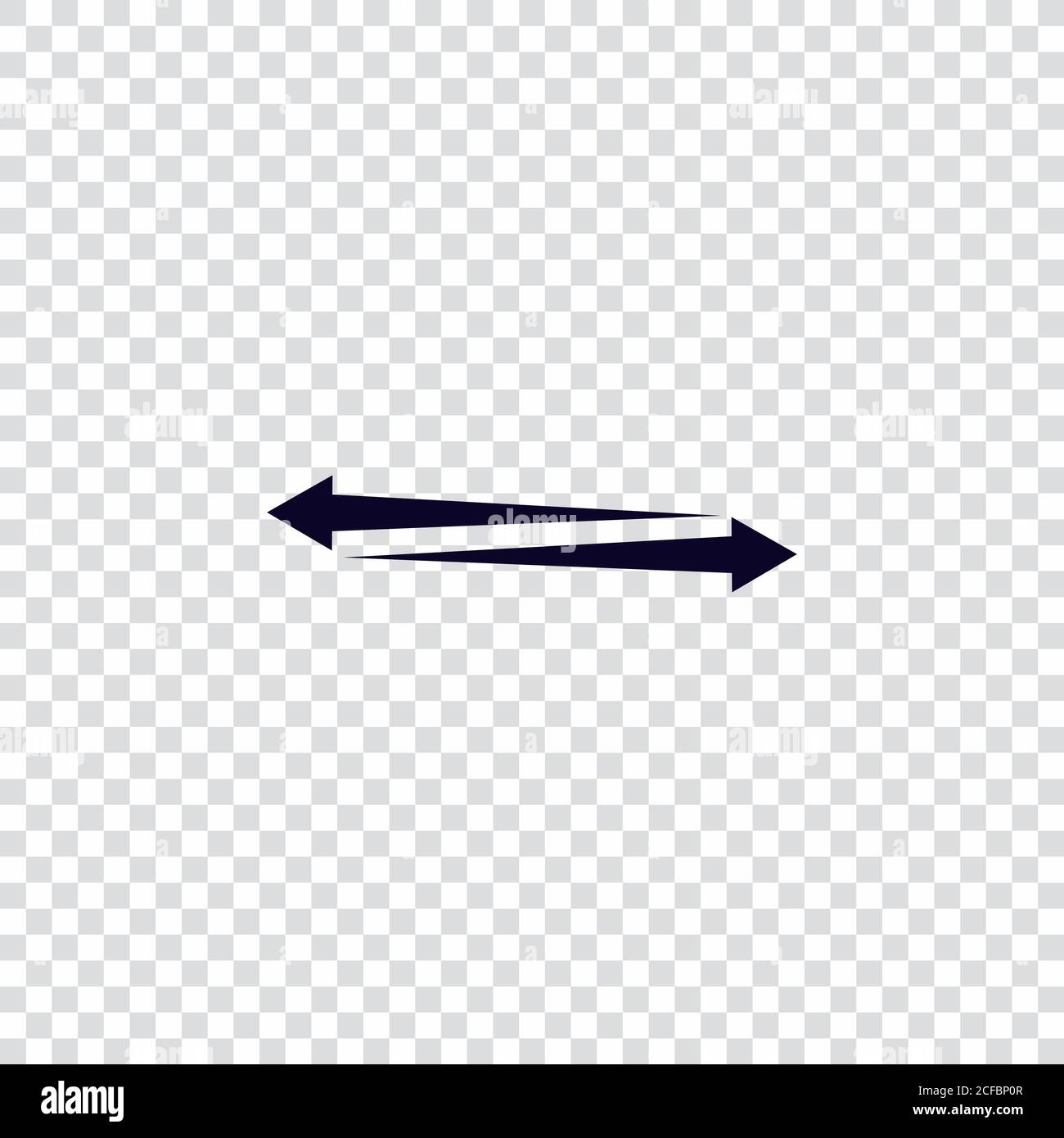 The Left And Right Arrows Icon Arrows Symbol Stock Vector