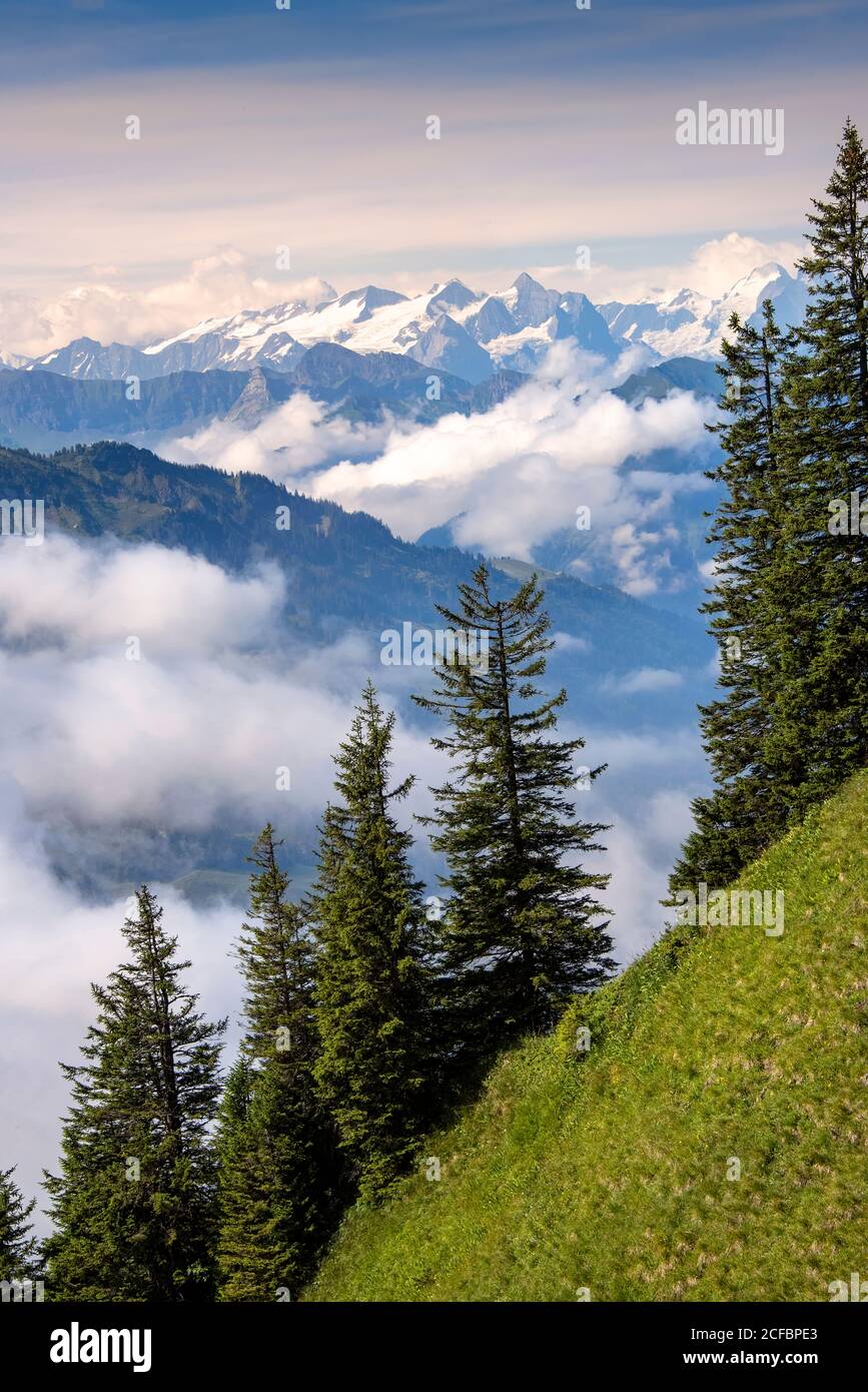 Scenic Landscape of the Swiss Alps, the Alpine Region Stock Photo - Alamy