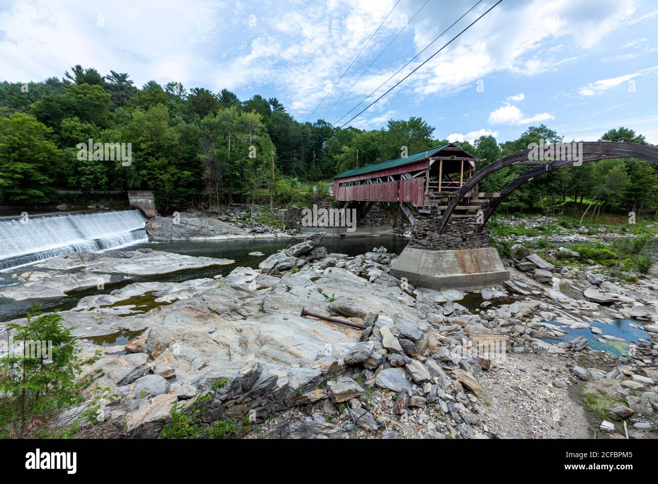 Taftsville Covered Bridge damaged after Hurricane Irene, Ottauquechee ...