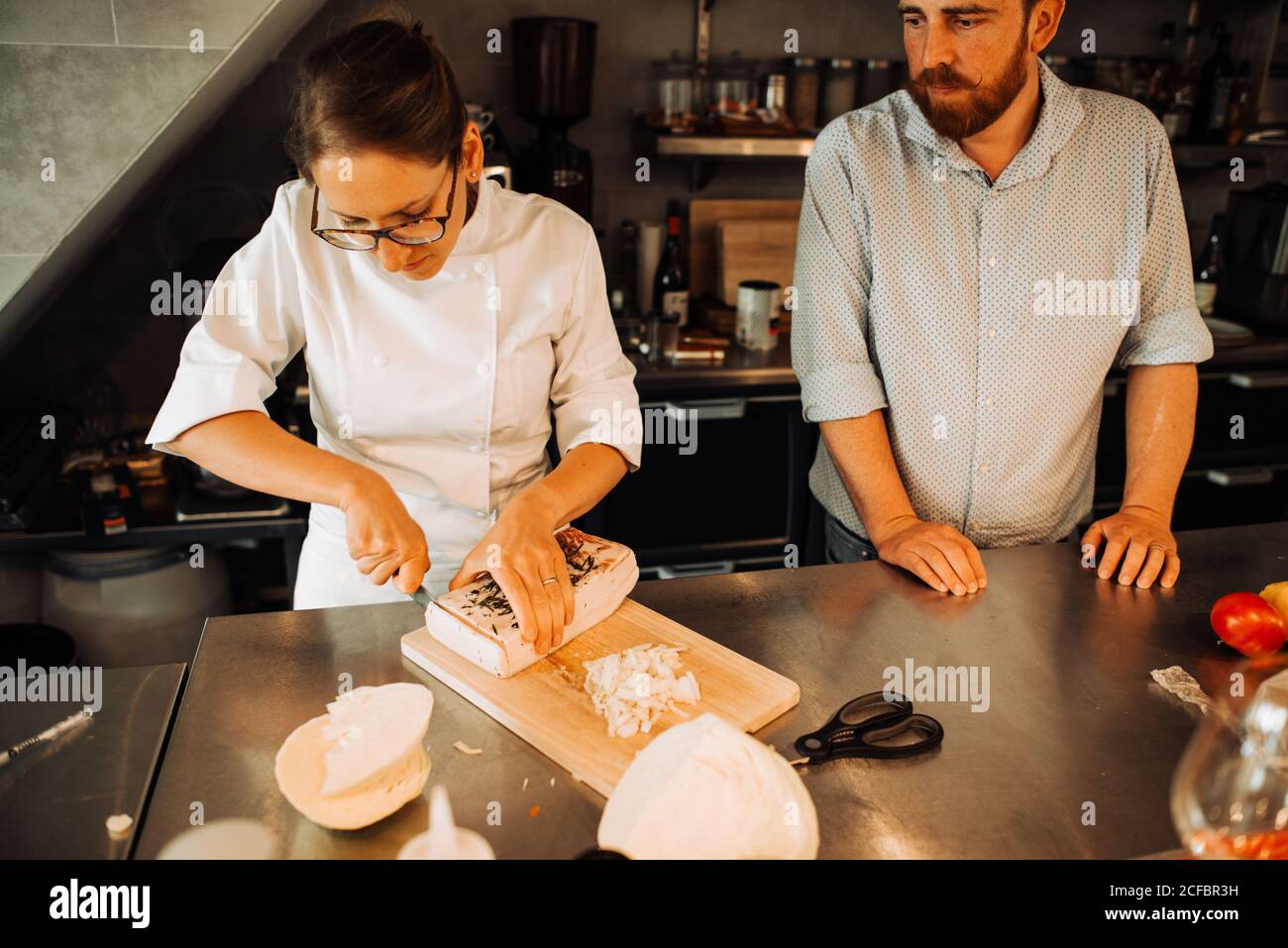 Kitchen staff uniform hi-res stock photography and images - Alamy