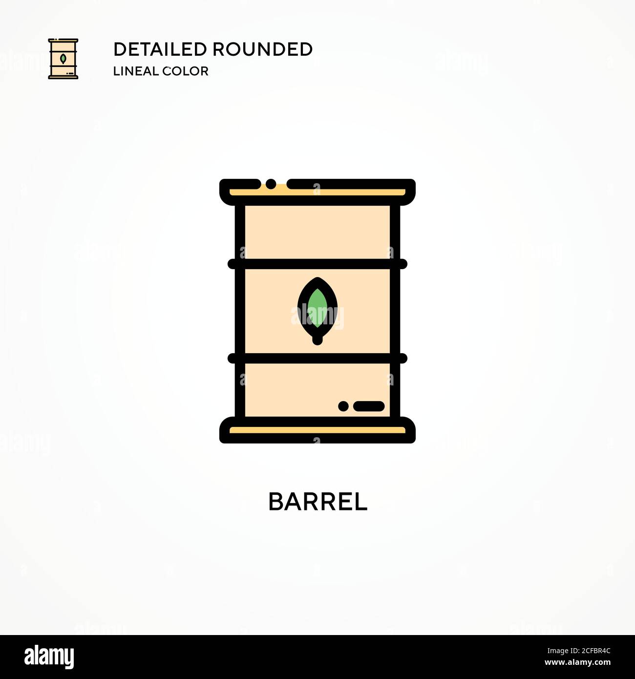 Barrel vector icon. Modern vector illustration concepts. Easy to edit ...