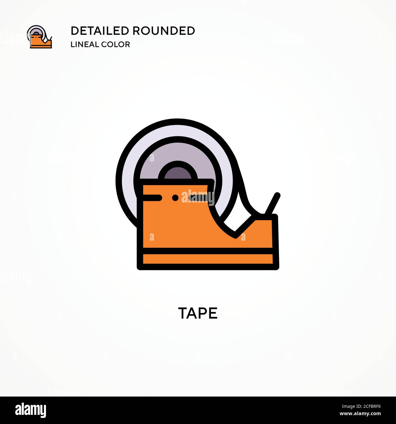 Tape vector icon. Modern vector illustration concepts. Easy to edit and ...