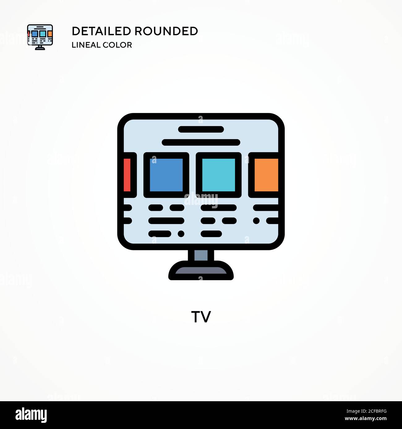 Tv vector icon. Modern vector illustration concepts. Easy to edit and ...