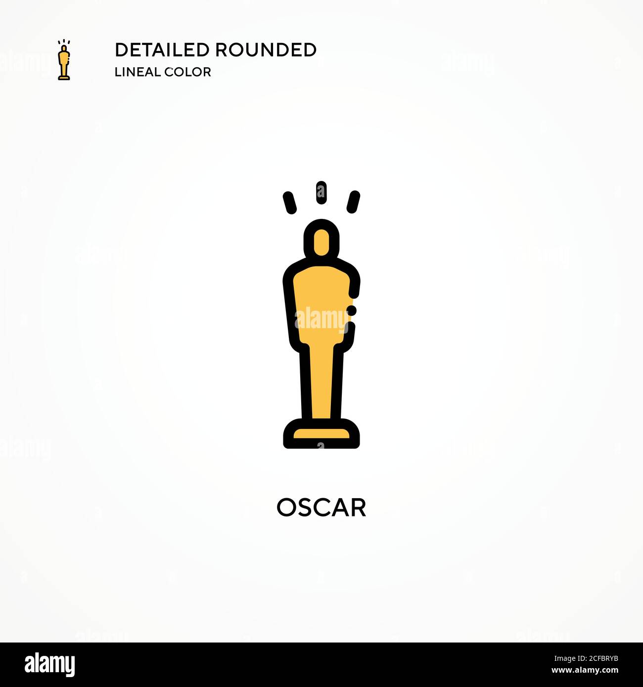 Oscar vector icon. Modern vector illustration concepts. Easy to edit ...