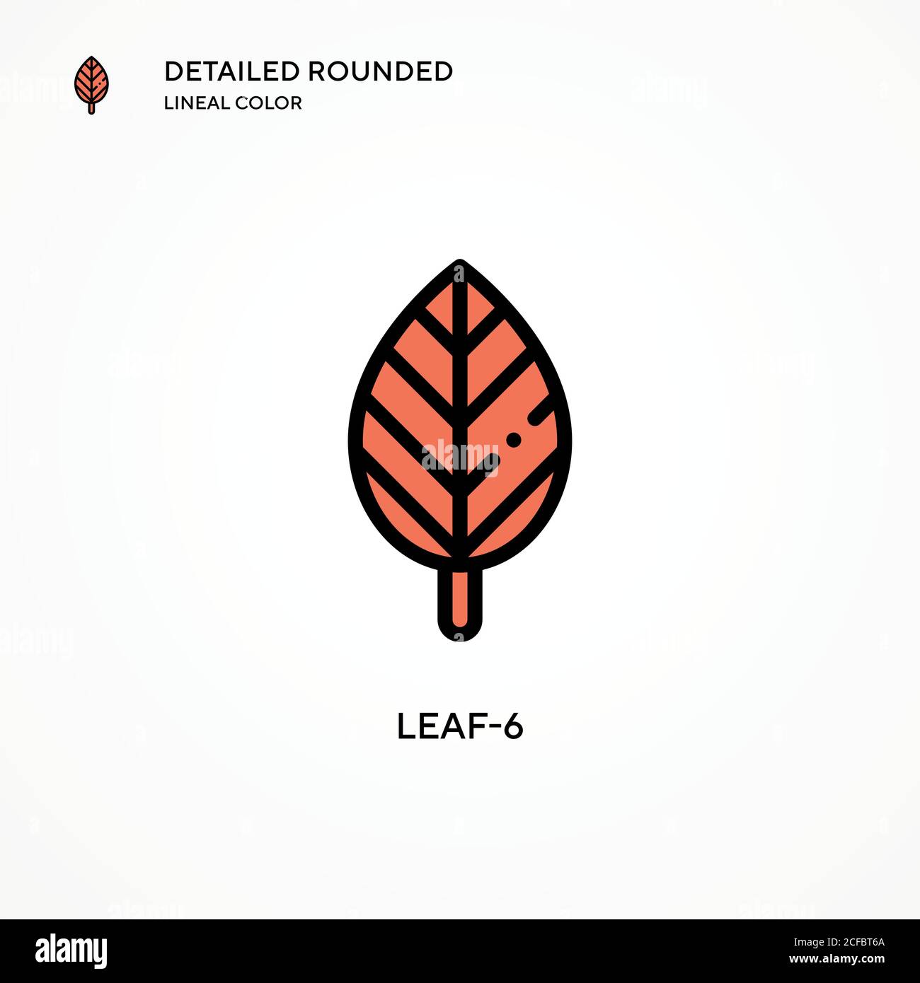 Leaf-6 vector icon. Modern vector illustration concepts. Easy to edit ...