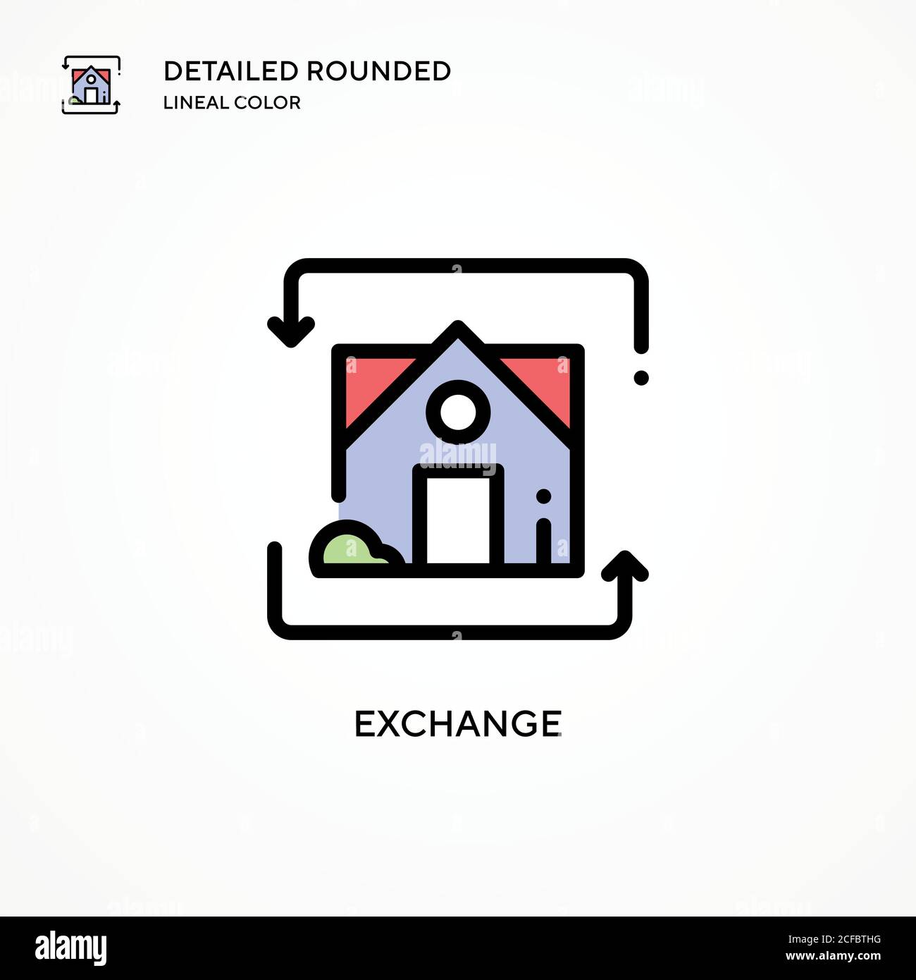 Exchange vector icon. Modern vector illustration concepts. Easy to edit ...