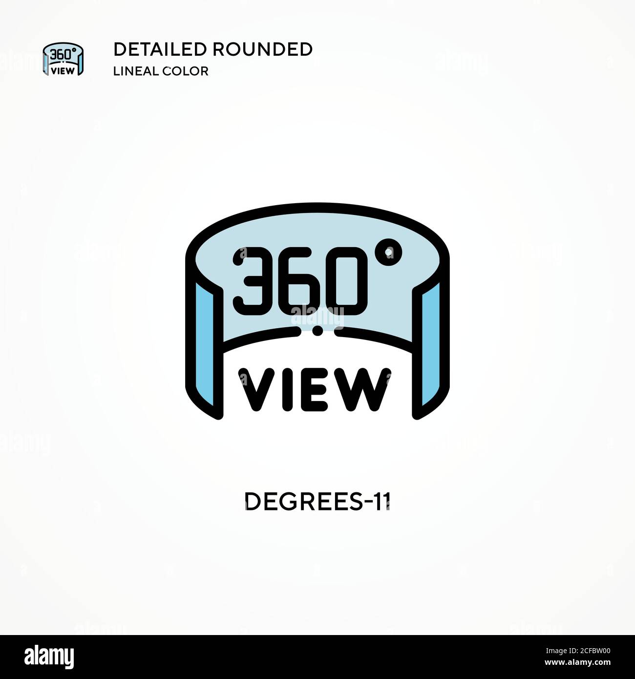 Degrees-11 vector icon. Modern vector illustration concepts. Easy to ...