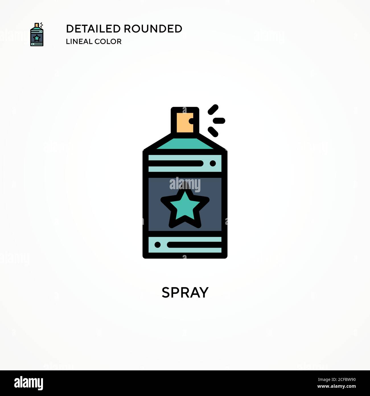 Spray vector icon. Modern vector illustration concepts. Easy to edit ...