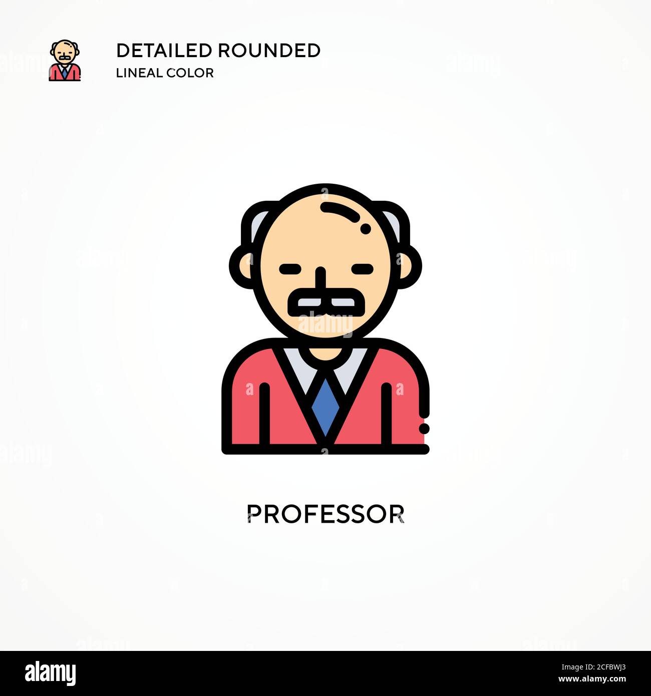 Professor vector icon. Modern vector illustration concepts. Easy to ...