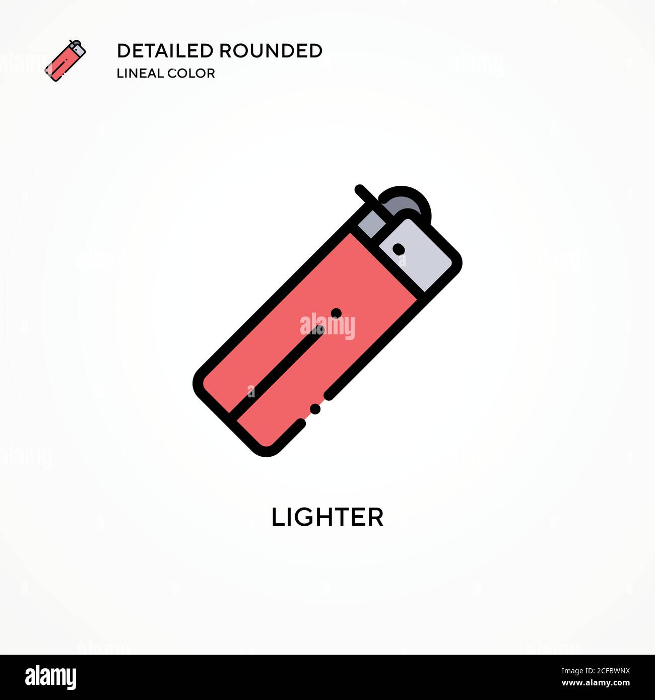 Lighter vector icon. Modern vector illustration concepts. Easy to edit ...