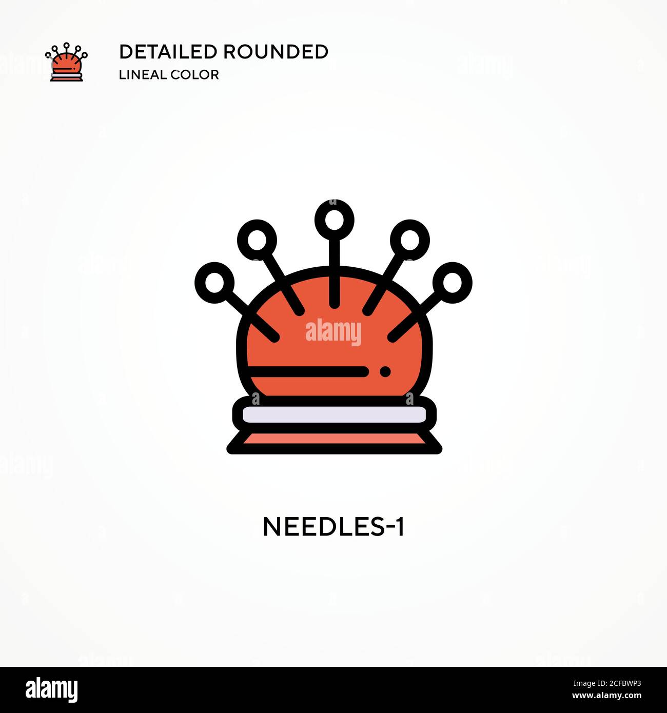 Needles-1 vector icon. Modern vector illustration concepts. Easy to ...
