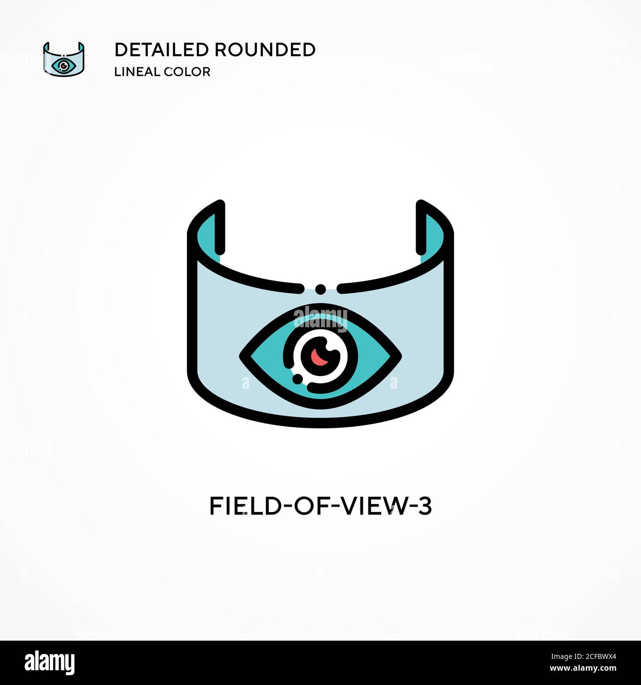Field-of-view-3 vector icon. Modern vector illustration concepts. Easy ...