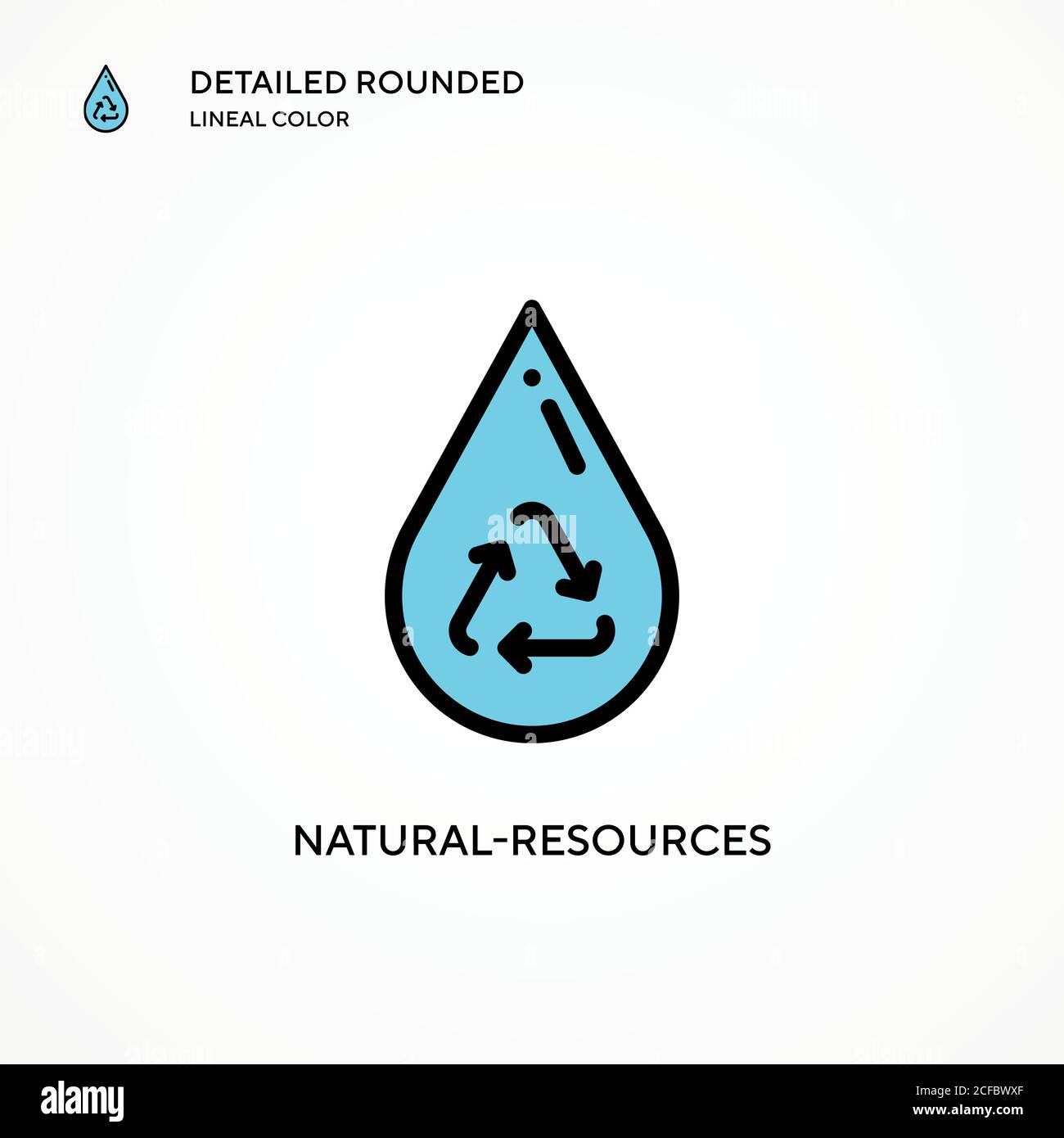 Natural-resources vector icon. Modern vector illustration concepts ...