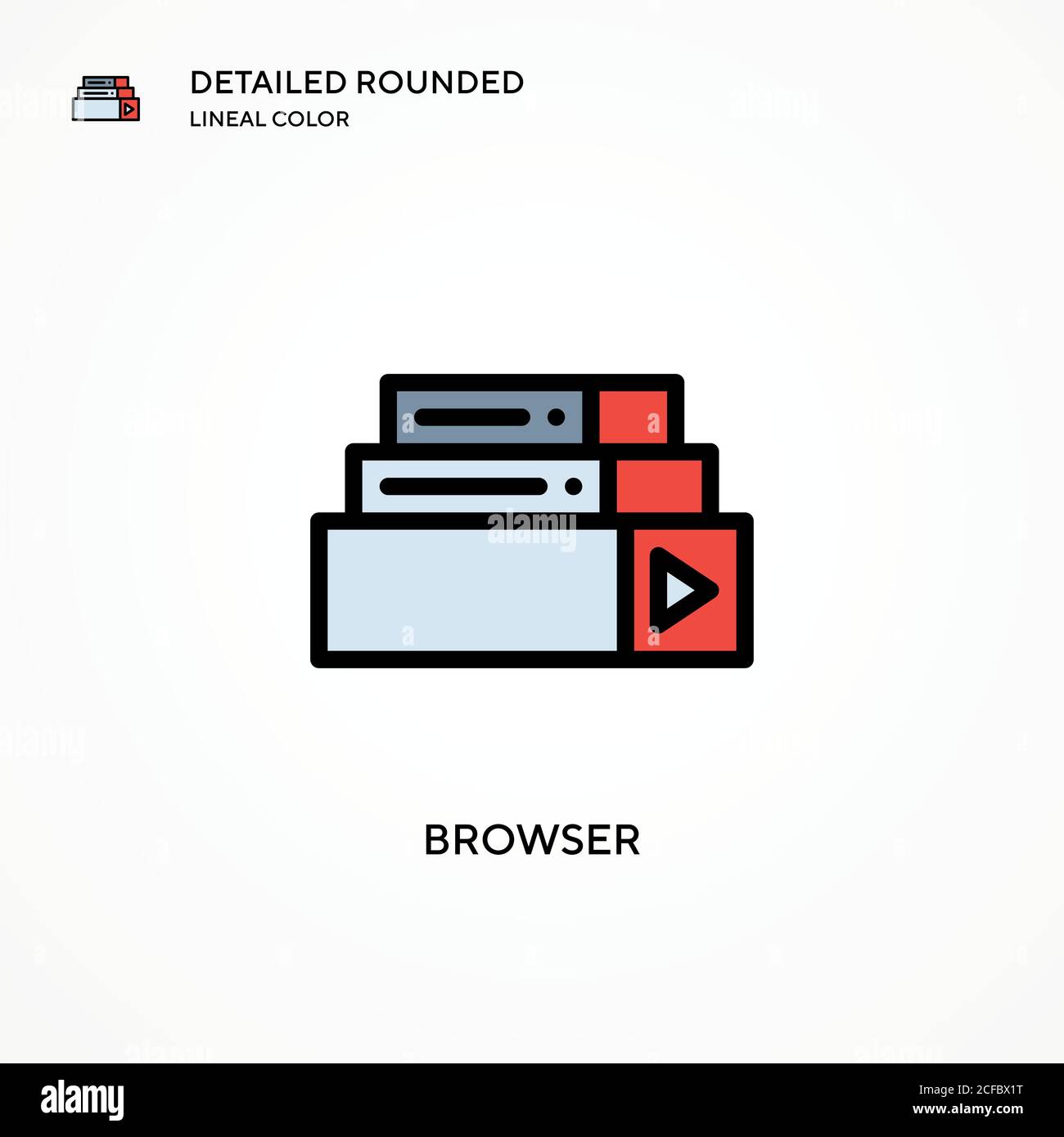 Browser vector icon. Modern vector illustration concepts. Easy to edit ...