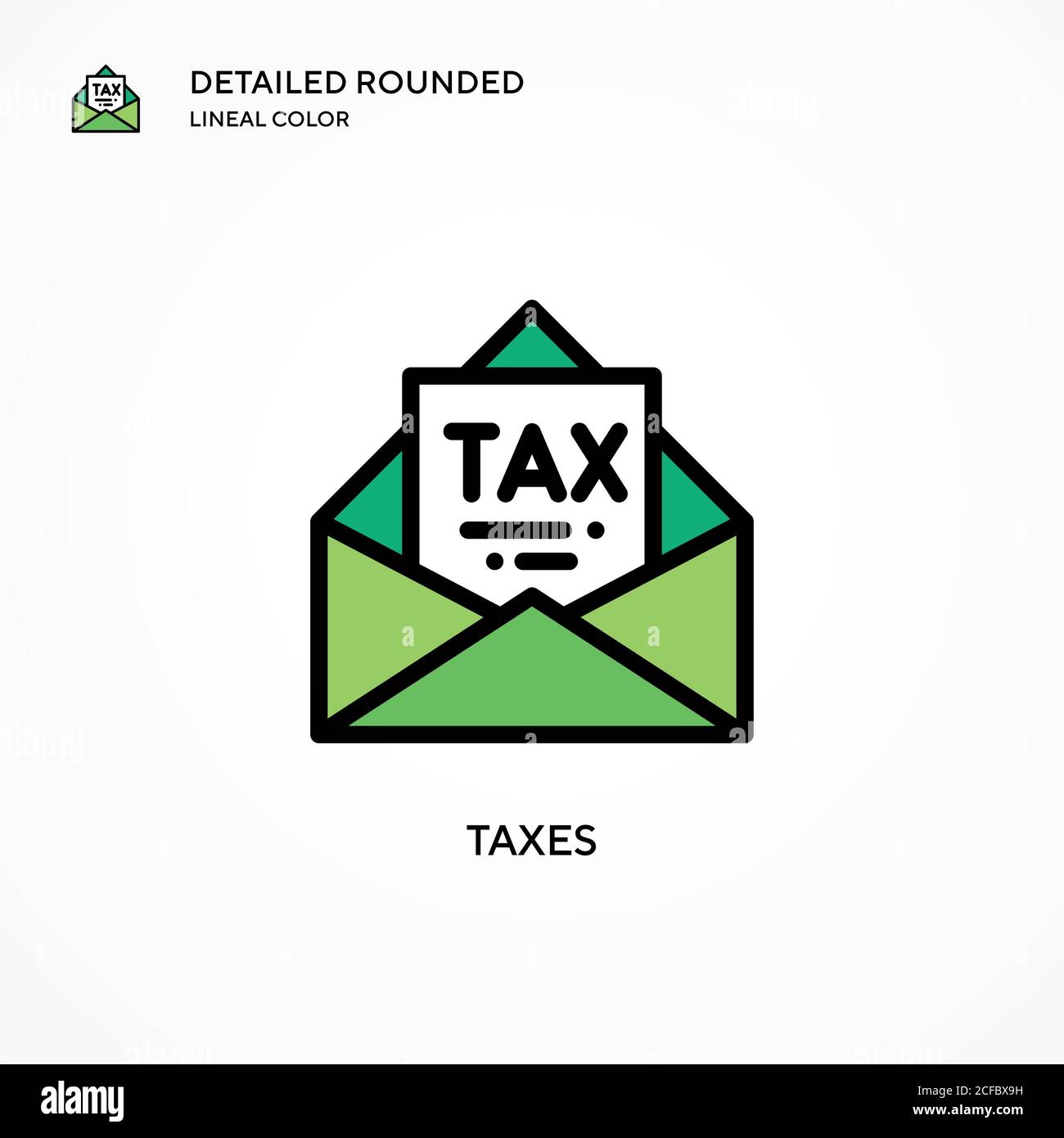Taxes vector icon. Modern vector illustration concepts. Easy to edit ...