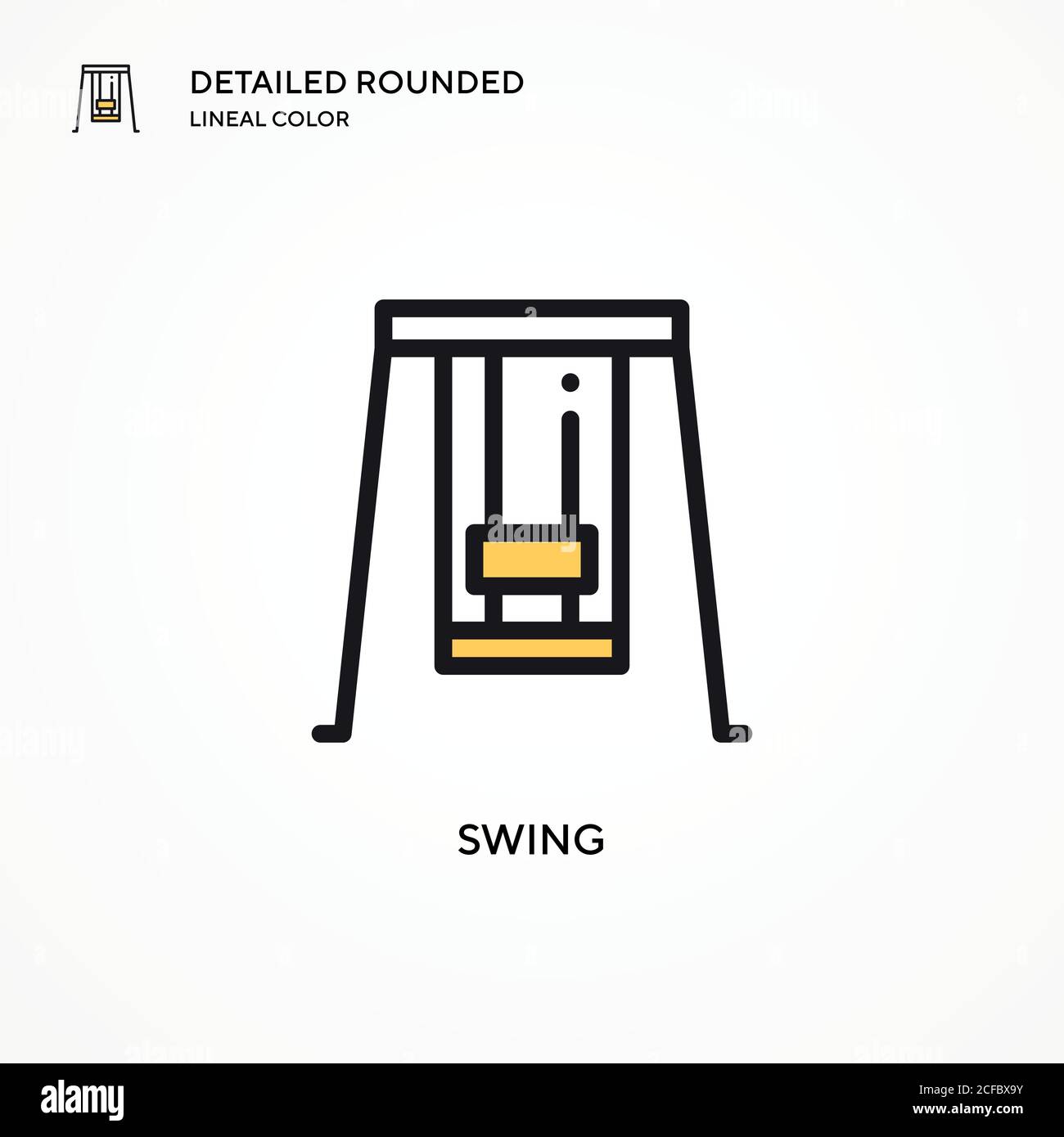 Swing vector icon. Modern vector illustration concepts. Easy to edit ...
