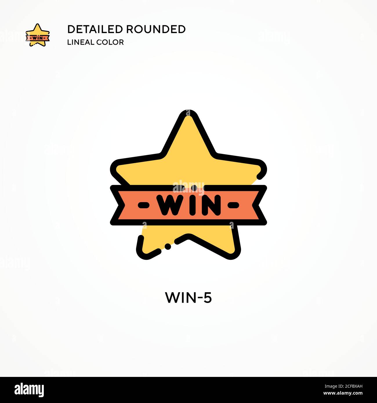 Win-5 vector icon. Modern vector illustration concepts. Easy to edit ...