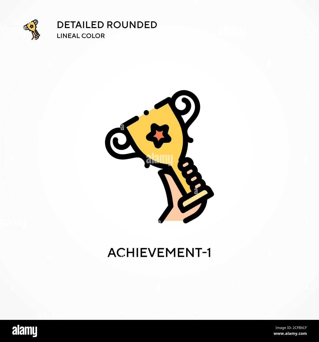 Achievement-1 vector icon. Modern vector illustration concepts. Easy to ...