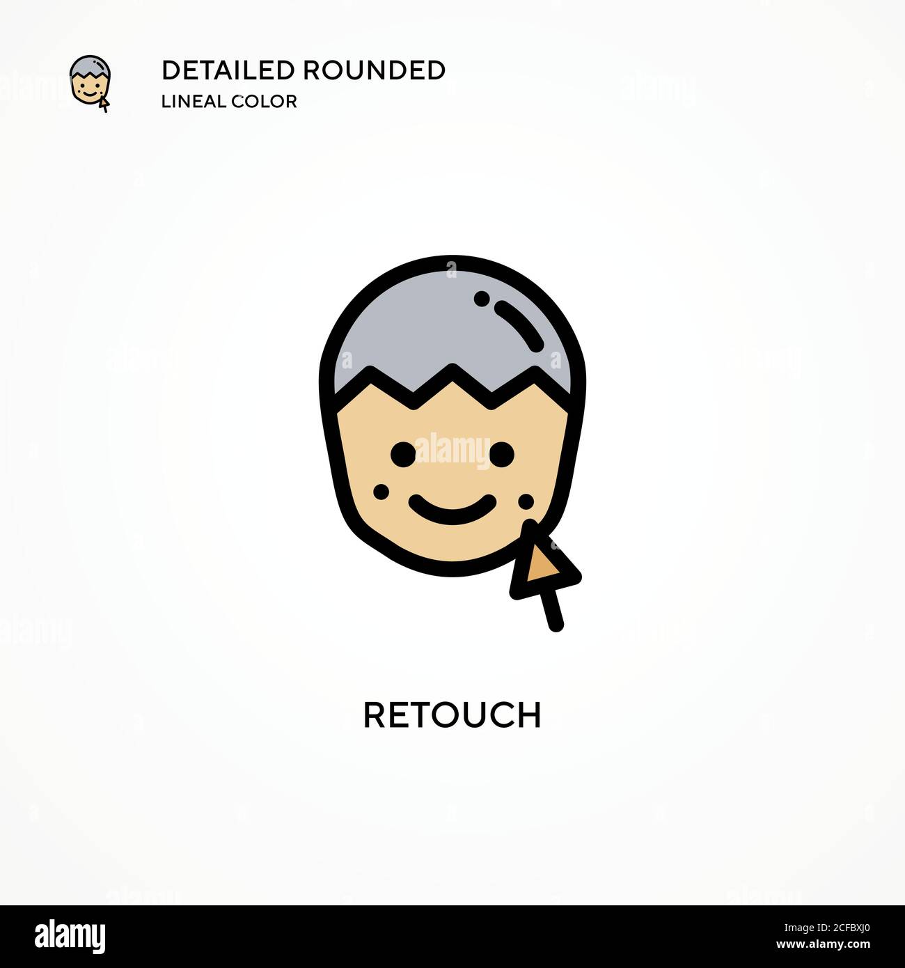 Retouch vector icon. Modern vector illustration concepts. Easy to edit ...