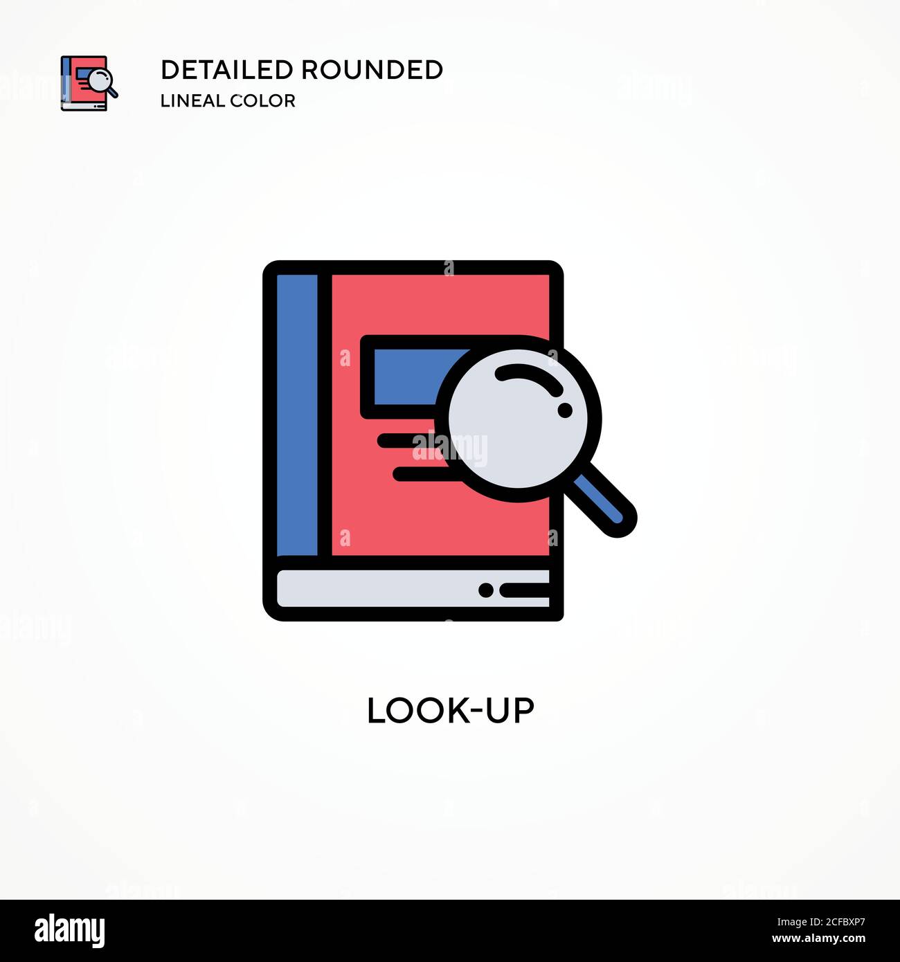 Look-up vector icon. Modern vector illustration concepts. Easy to edit ...