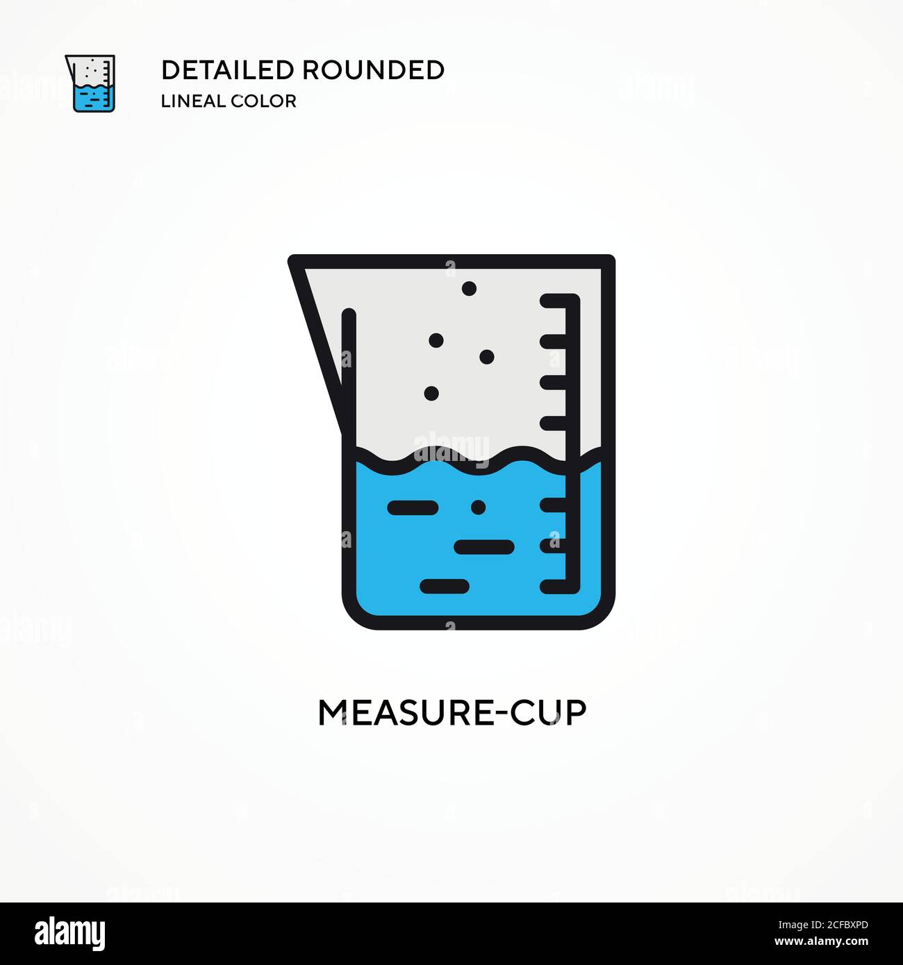 Measure-cup vector icon. Modern vector illustration concepts. Easy to ...
