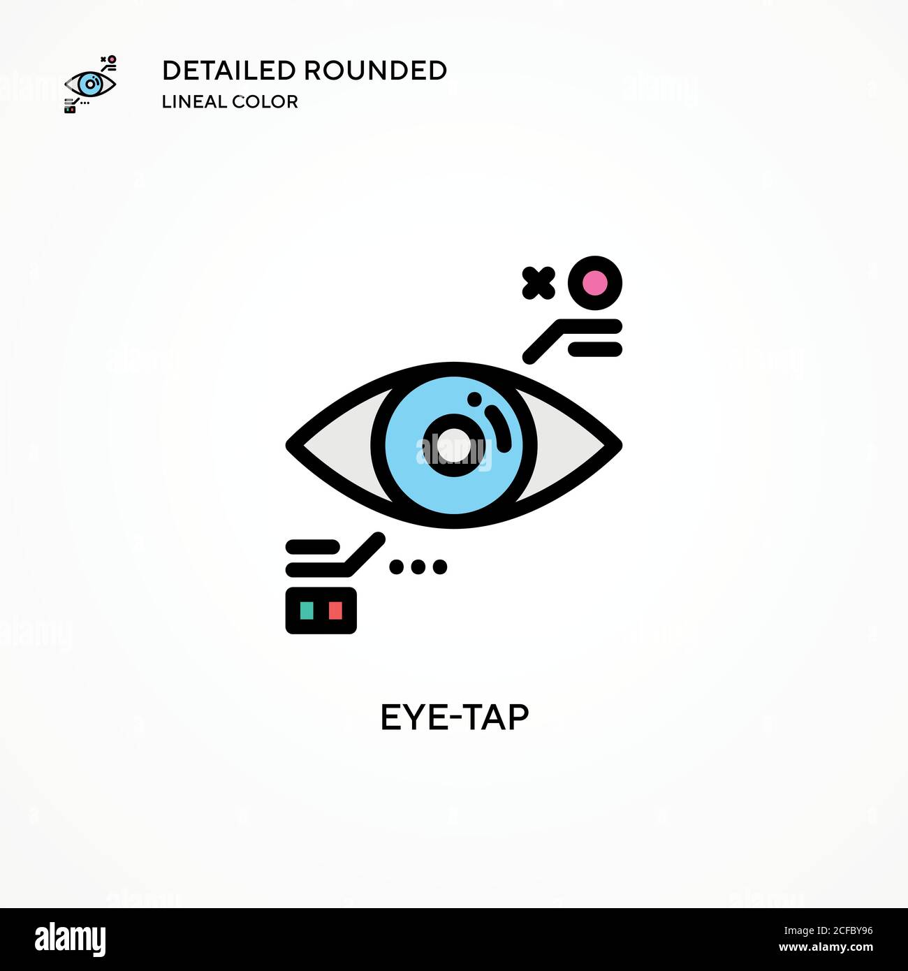 Eye-tap vector icon. Modern vector illustration concepts. Easy to edit ...