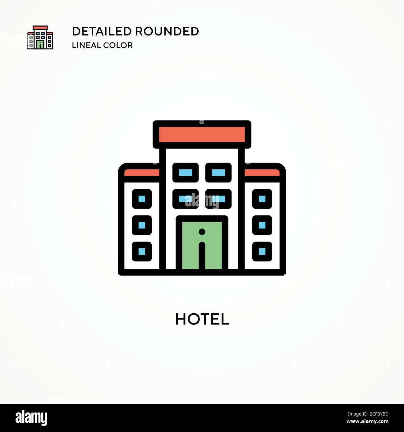 Hotel vector icon. Modern vector illustration concepts. Easy to edit ...