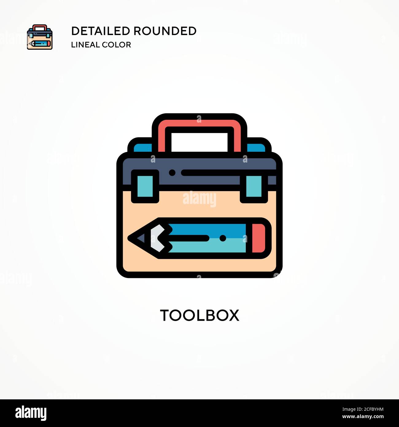 Toolbox vector icon. Modern vector illustration concepts. Easy to edit ...