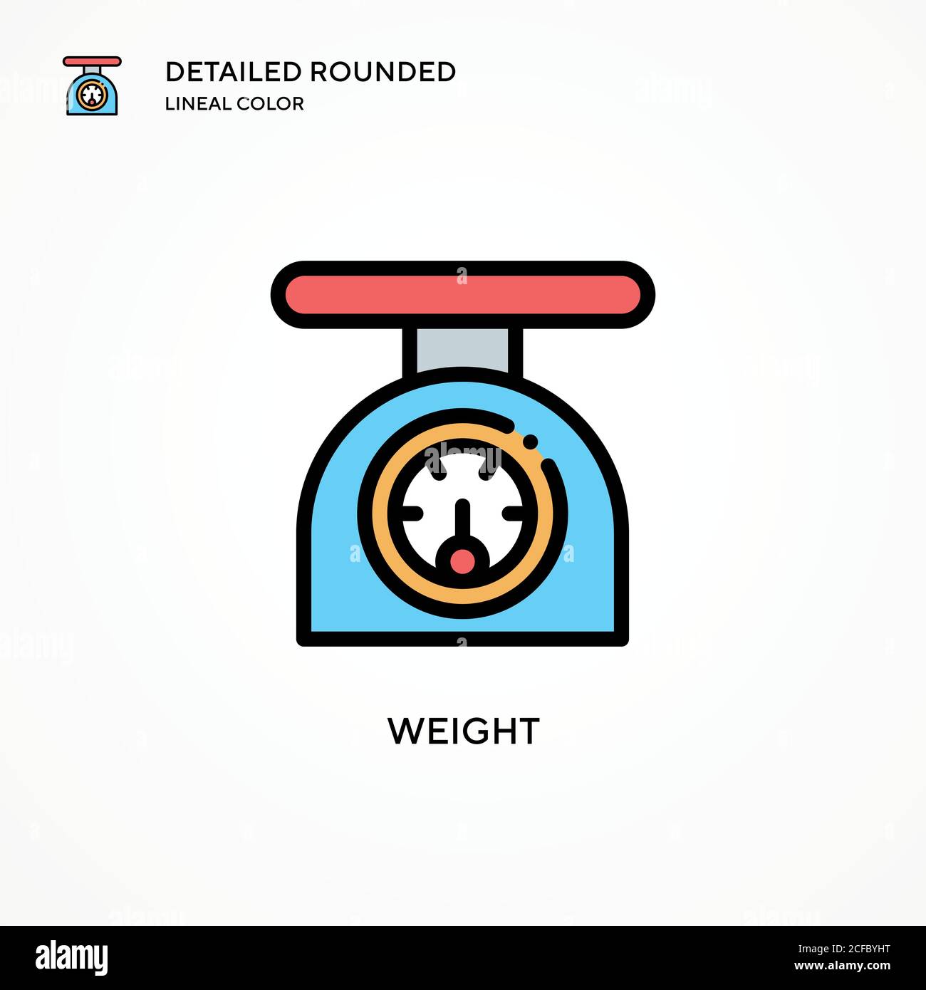 Weight vector icon. Modern vector illustration concepts. Easy to edit ...