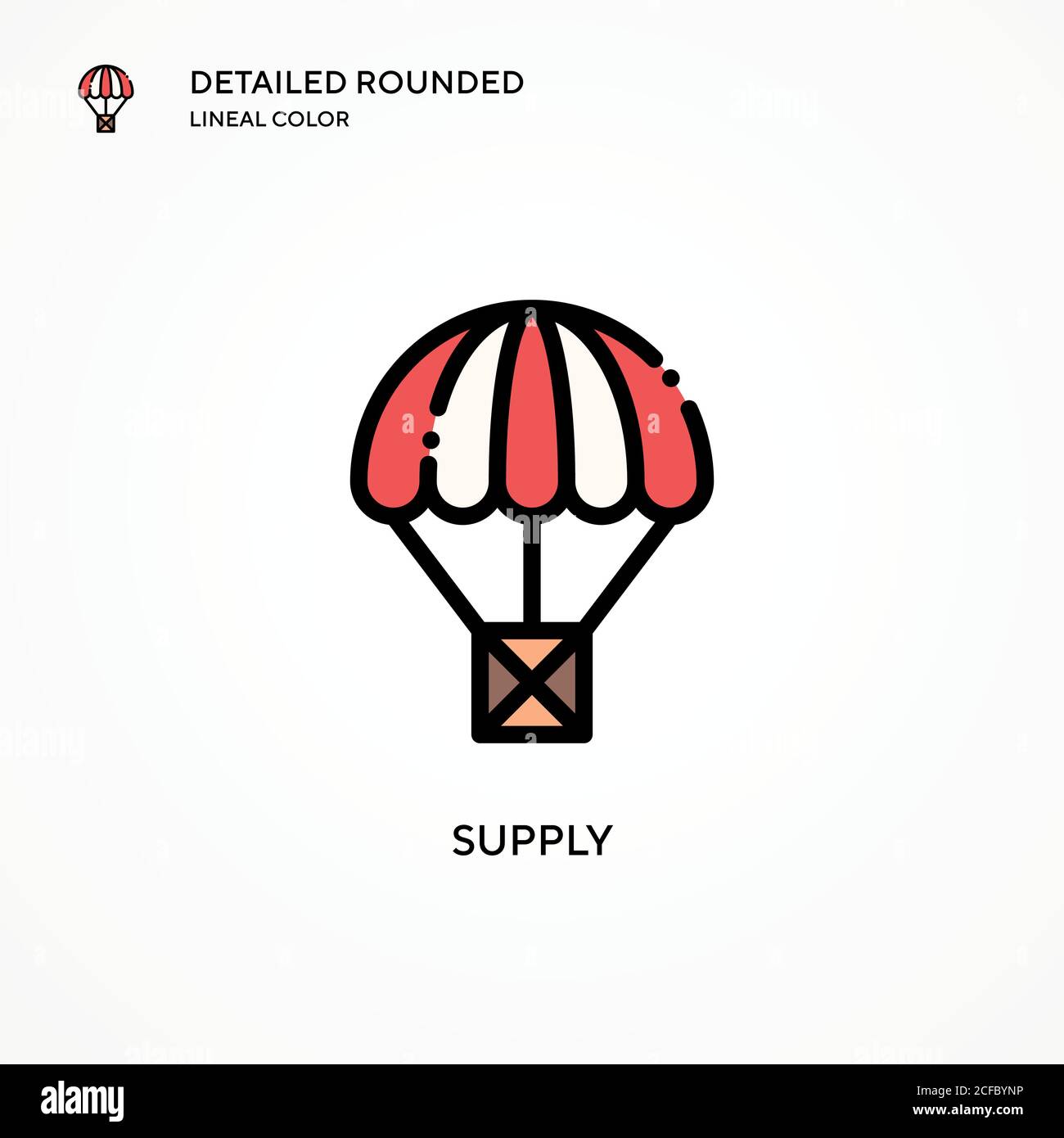 Supply vector icon. Modern vector illustration concepts. Easy to edit ...