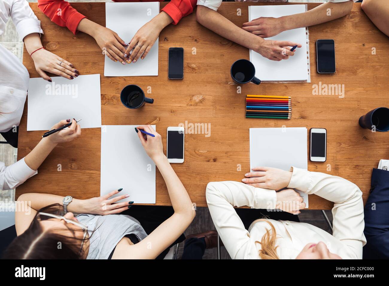 Business Team Empowerment Success Motivation Concept Stock Photo - Alamy