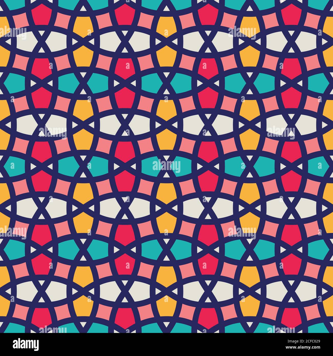 Traditional arabic tangled lattice pattern. Seamless vector background ...