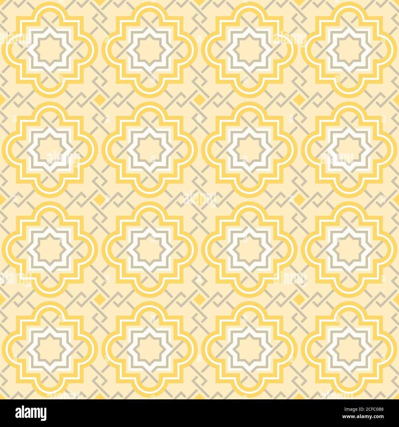 Traditional arabic tangled lattice pattern. Seamless vector background ...