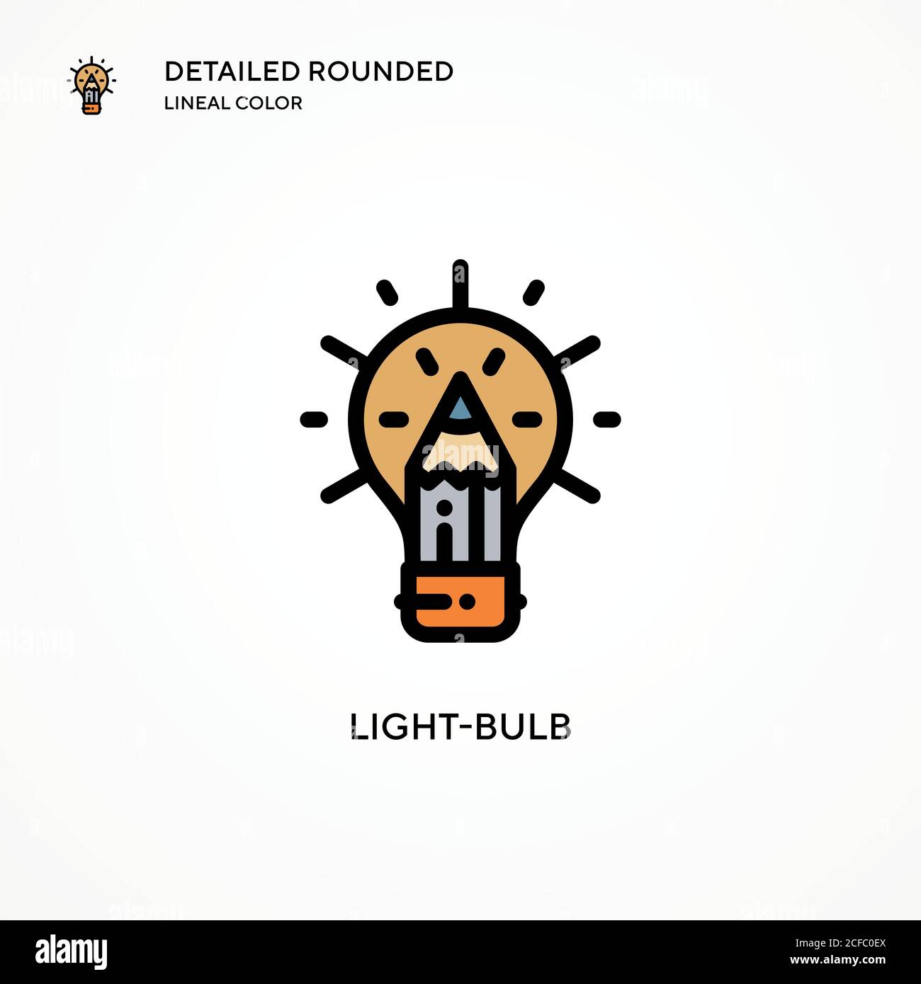 Light-bulb vector icon. Modern vector illustration concepts. Easy to ...