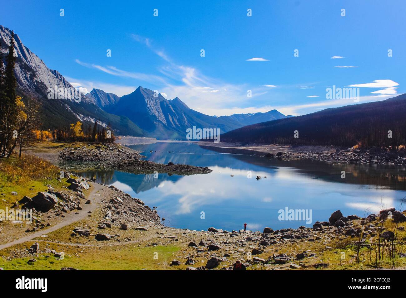 Aerial of jasper national park hi-res stock photography and images - Alamy