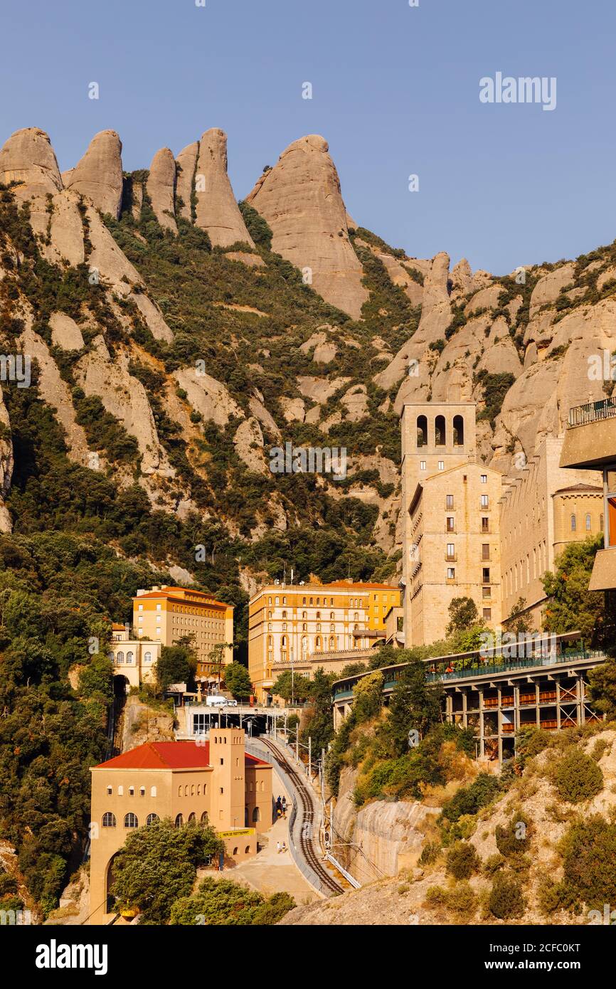 Monastery catalonia cliff hi-res stock photography and images - Alamy
