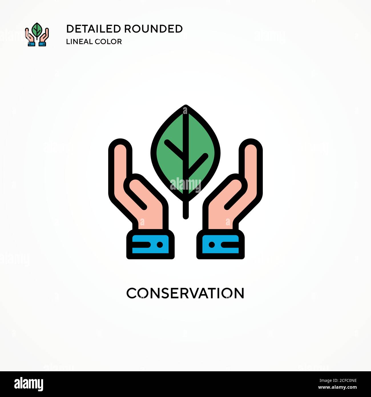 Conservation vector icon. Modern vector illustration concepts. Easy to ...