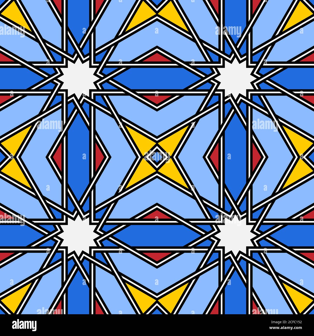 Traditional arabic tangled pattern. Seamless vector background. Plain ...