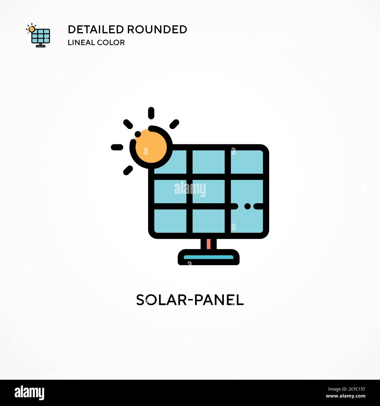 Solar-panel vector icon. Modern vector illustration concepts. Easy to ...
