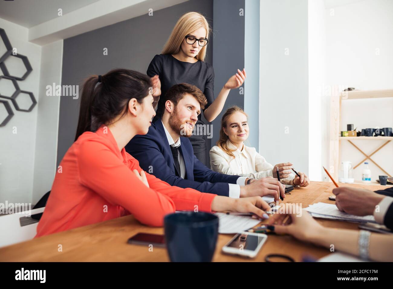 Group of Diverse Busy Business People Concept Stock Photo - Alamy